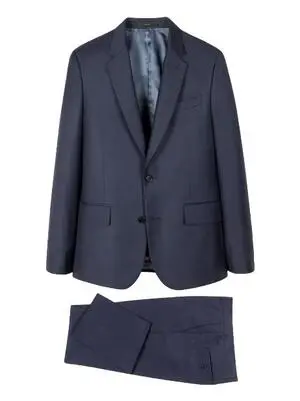 Paul Smith The Soho Tailored-fit Sharkskin Suit - Blue