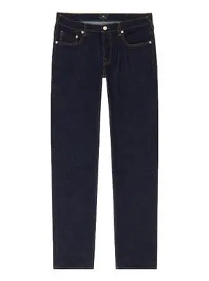 Paul Smith Tapered-fit 'crosshatch Stretch' Jeans - Blue