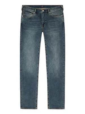 Paul Smith Tapered-fit 'crosshatch Stretch' Rinse Jeans - Blue