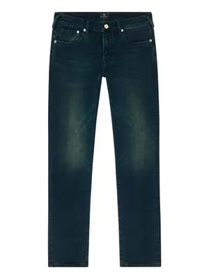 Paul Smith Slim-standard 'crosshatch Stretch' Jeans - Blue