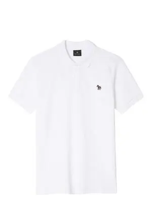 Paul Smith Cotton-piqué Zebra Logo Polo Shirt - White