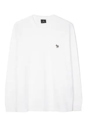 Paul Smith Cotton Zebra Logo Long-sleeve T-shirt - White