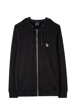 Paul Smith Cotton Zip-front Hoodie - Black