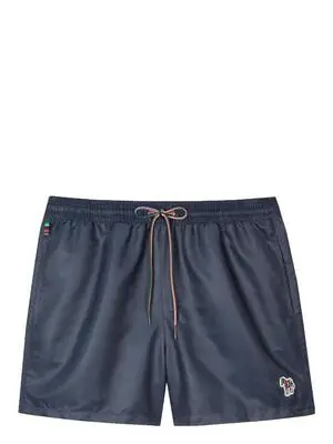 Paul Smith Zebra Logo Swim Shorts - Blue