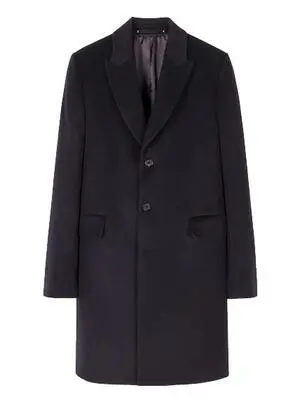 Paul Smith Cashmere Epsom Coat - Blue