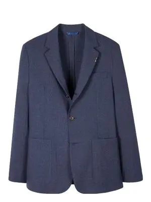 Paul Smith Slate Marl Two-ply Hopsack Three-button Blazer - Blue