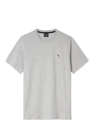 Paul Smith Marl Cotton Zebra Logo T-shirt - Grey