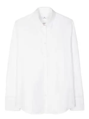 Paul Smith Cotton 'spray Swirl' Cuff Shirt - White
