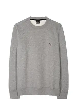 Paul Smith Cotton Zebra Logo Sweatshirt - Grey