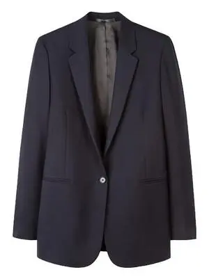 Paul Smith Wool Travel Blazer - Blue