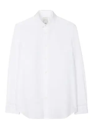 Paul Smith Tailored-fit Cotton 'artist Stripe' Cuff Shirt - White