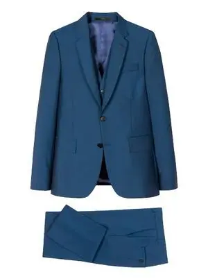 Paul Smith The Soho Tailored-fit Wool-mohair Three-piece Suit - Blue