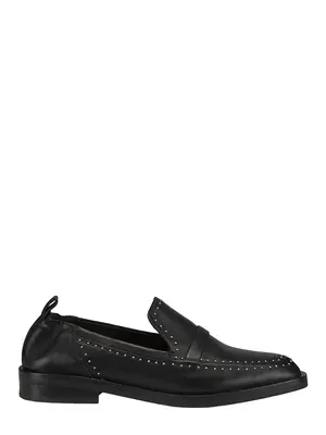 3.1 Phillip Lim Alexa Soft Studded Leather Penny Loafers - Black