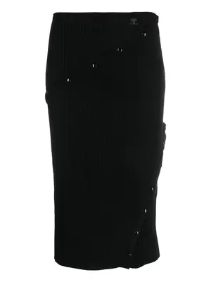 COURREGES Courrèges Detachable-Panel High-Waist Skirt