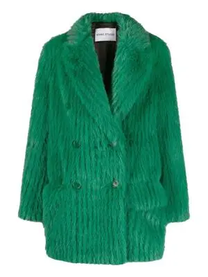 STAND STUDIO Faux-fur Jacket - Green