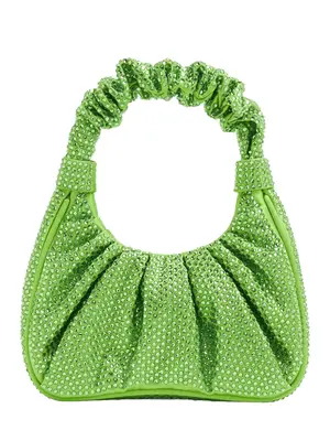 Jw Pei Gabbi Embellished Ruched Hobo Bag - Green