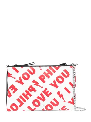 Philosophy Di Lorenzo Serafini Leather Crossbody Bag - Red