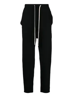 Rick Owens Drawstring-waist Cashmere Trousers - Black