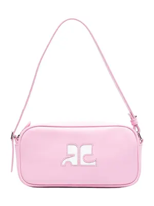 COURREGES Reedition Leather Shoulder Bag - Pink
