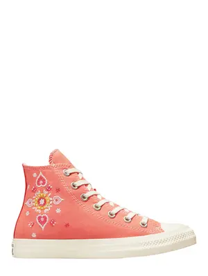 CONVERSE Chuck Taylor All Star High 'floral Embroidery - Pink