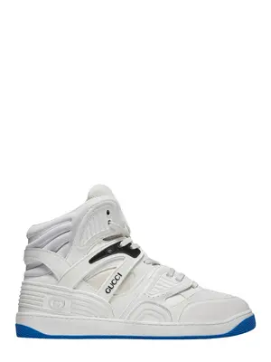 Gucci Basket High-top Sneakers - White