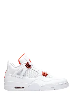 JORDAN 4 Retro 'orange Metallic' Sneakers - White