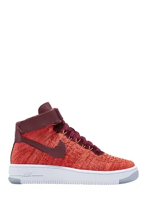 Nike Force 1 Flyknit High-top Sneakers - Orange