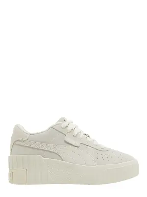 PUMA Cali Wedge Tonal Sneakers - Cream