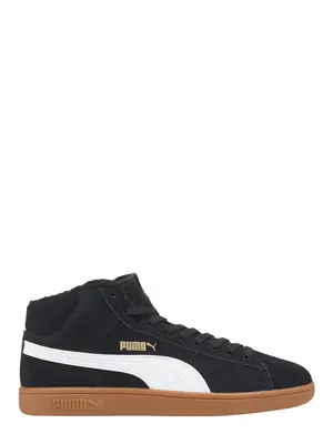 PUMA Smash V2 Mid Winter Gum Sneakers - Black
