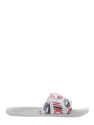 Nike Benassi Jdi Print Slides - White
