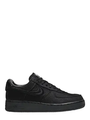 Nike Stussy X Air Force 1 Low 'triple Sneakers - Black