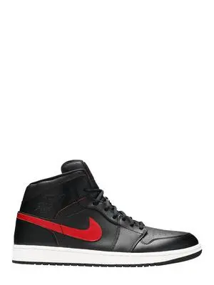 JORDAN 1 Retro Mid High-top Sneakers - Black