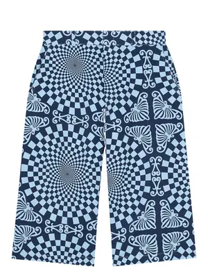 BLUEMARBLE Folk Checkerboard Print Shorts