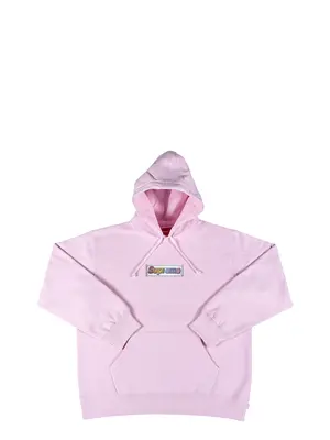 Supreme Bling Box Logo Hooded Sweatshirt - Pink