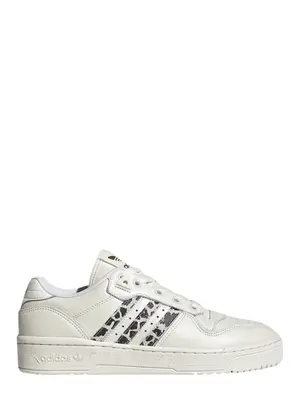 Adidas Rivalry Low Animal Print Sneakers - White