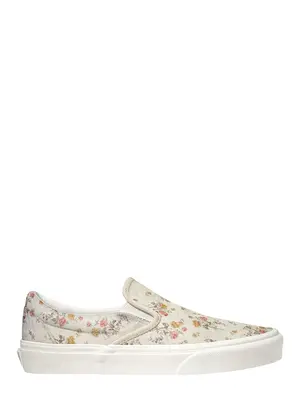 VANS Slip-on Floral Sneakers - Cream