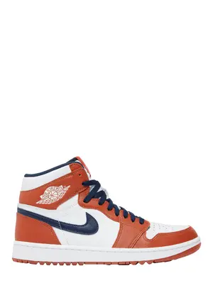 JORDAN Eastside Golf X Air Jordan 1 High Golf 'Out The Mud' Sneakers Orange