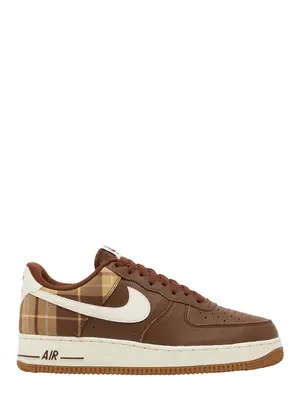 Nike Air Force 1 '07 Lx 'cacao Plaid' Sneakers - Brown