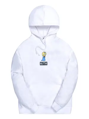 Kith For The Simpsons Maggie Logo Hoodie - White