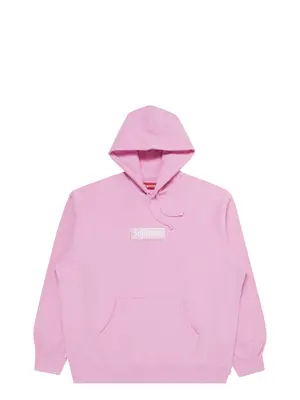 Supreme Box Logo Hooded Sweatshirt - Pink