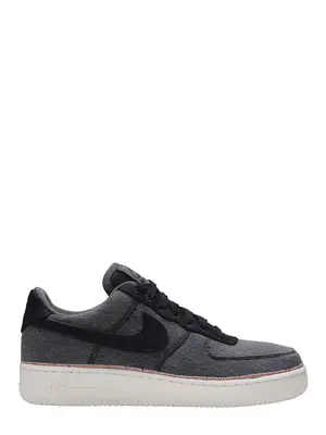 Nike 3x1 X Air Force 1 Low Premium Denim Sneakers Black