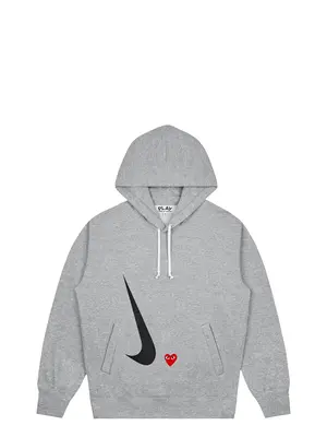 Nike X Comme Des Garçons Play Hoodie - Grey