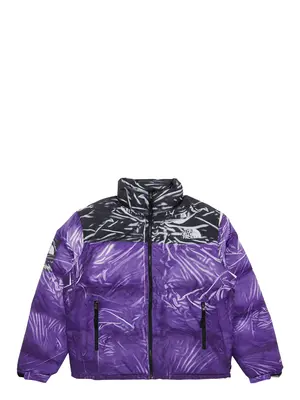 Supreme X The North Face Printed Nuptse Jacket - Purple