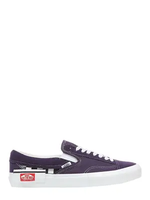 VANS Slip-on Cap Checkerboard Sneakers - Purple