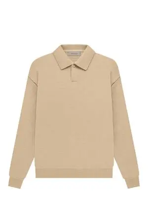 Fear Of God Knit Long-sleeve Polo - Tan