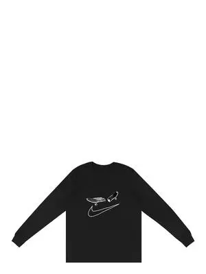 CACTUS JACK BY TRAVIS SCOTT For Nike Sb Smile Long-sleeve T-shirt I - Black