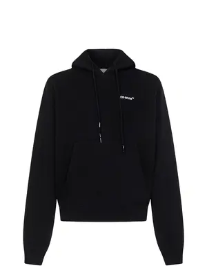 Off-White Caravaggio Crowning Over Hoodie - Black