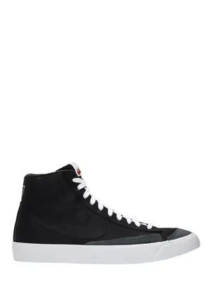 Nike Blazer Mid '77 Canvas High-top Sneakers - Black