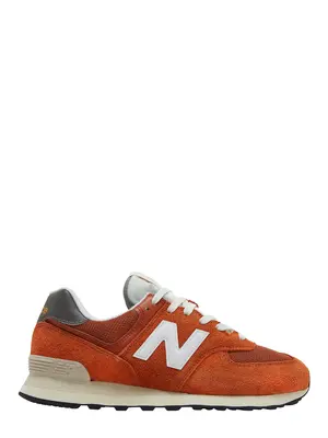 NEW BALANCE 574 Lace-Up Sneakers Orange