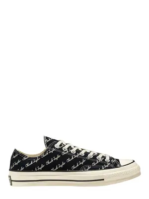 CONVERSE Chuck 70 Low 'scripted Signature Print - Black